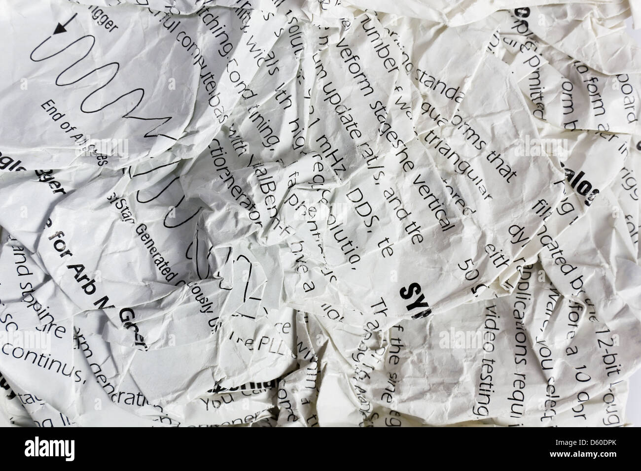 Crumpled letter hi-res stock photography and images - Alamy