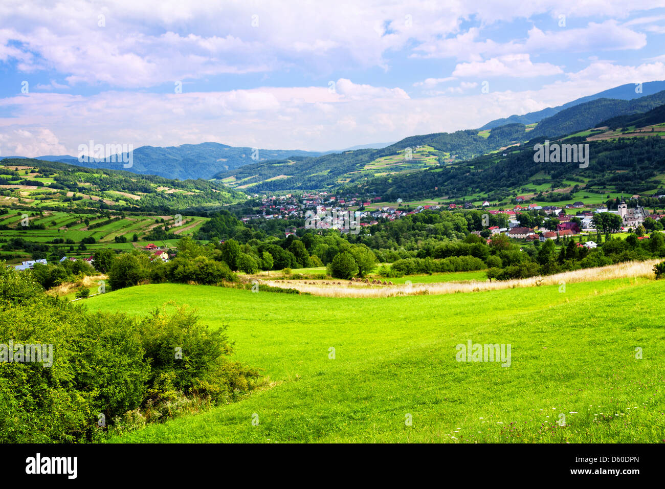 Mountain spring landscape Stock Photo - Alamy