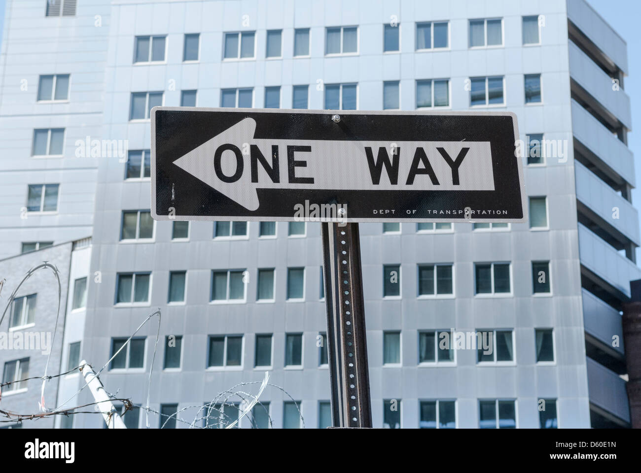 One Way, street sign, traffic sign, USA, United States of America ...