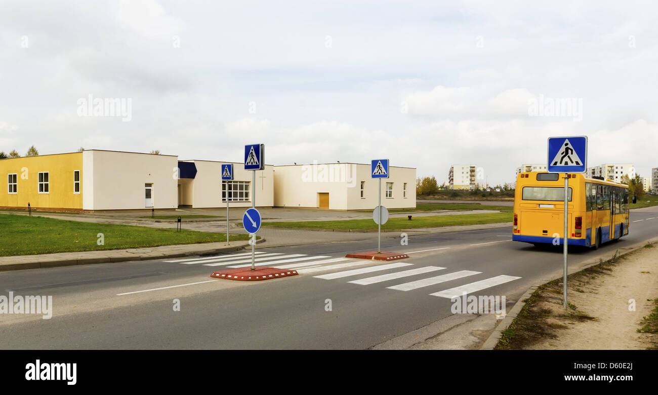 Square pedestrian crossing road sign hi-res stock photography and ...