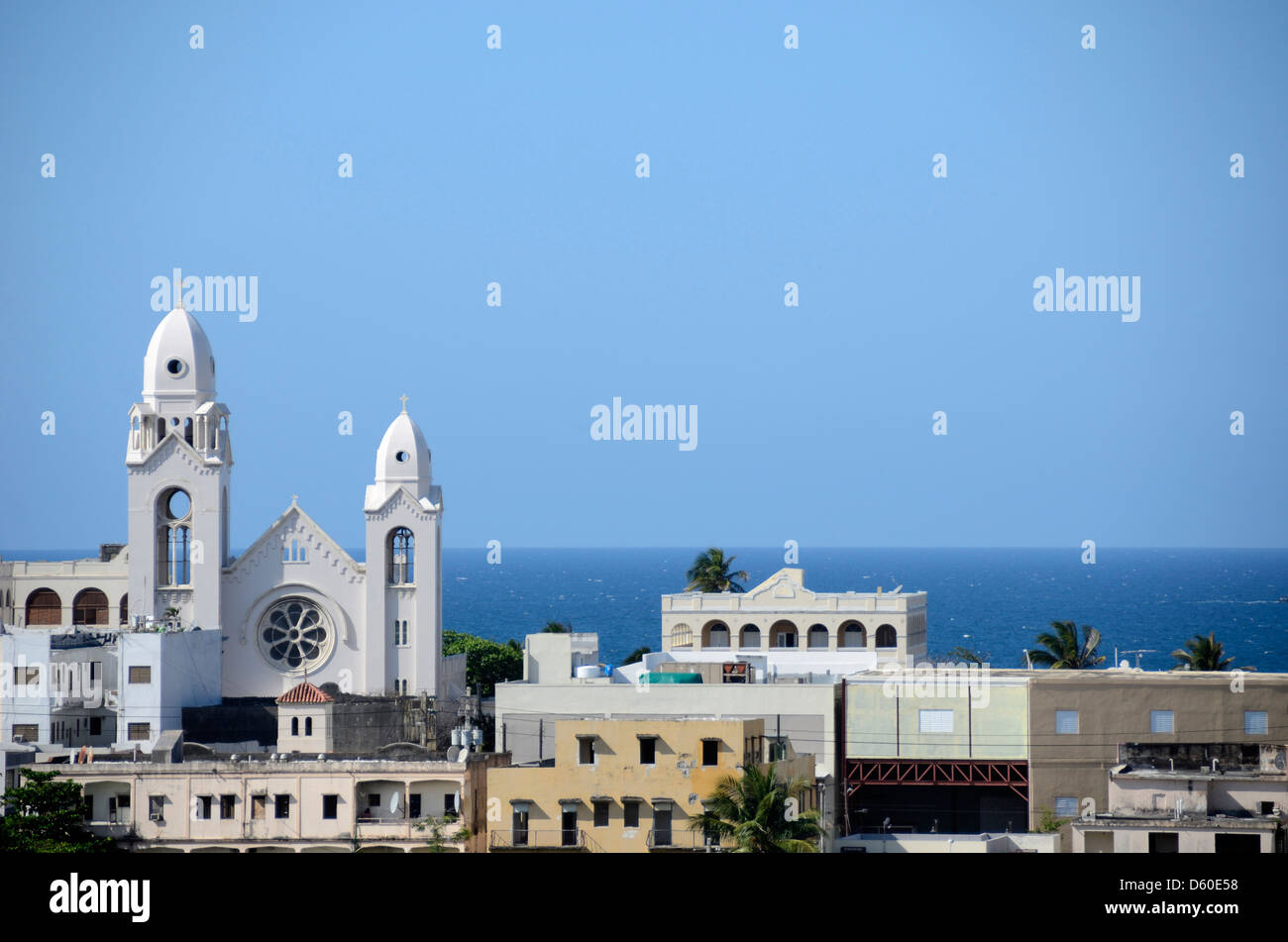 Cathedral de San Juan, a church in Old San Juan, Puerto Rico Stock ...