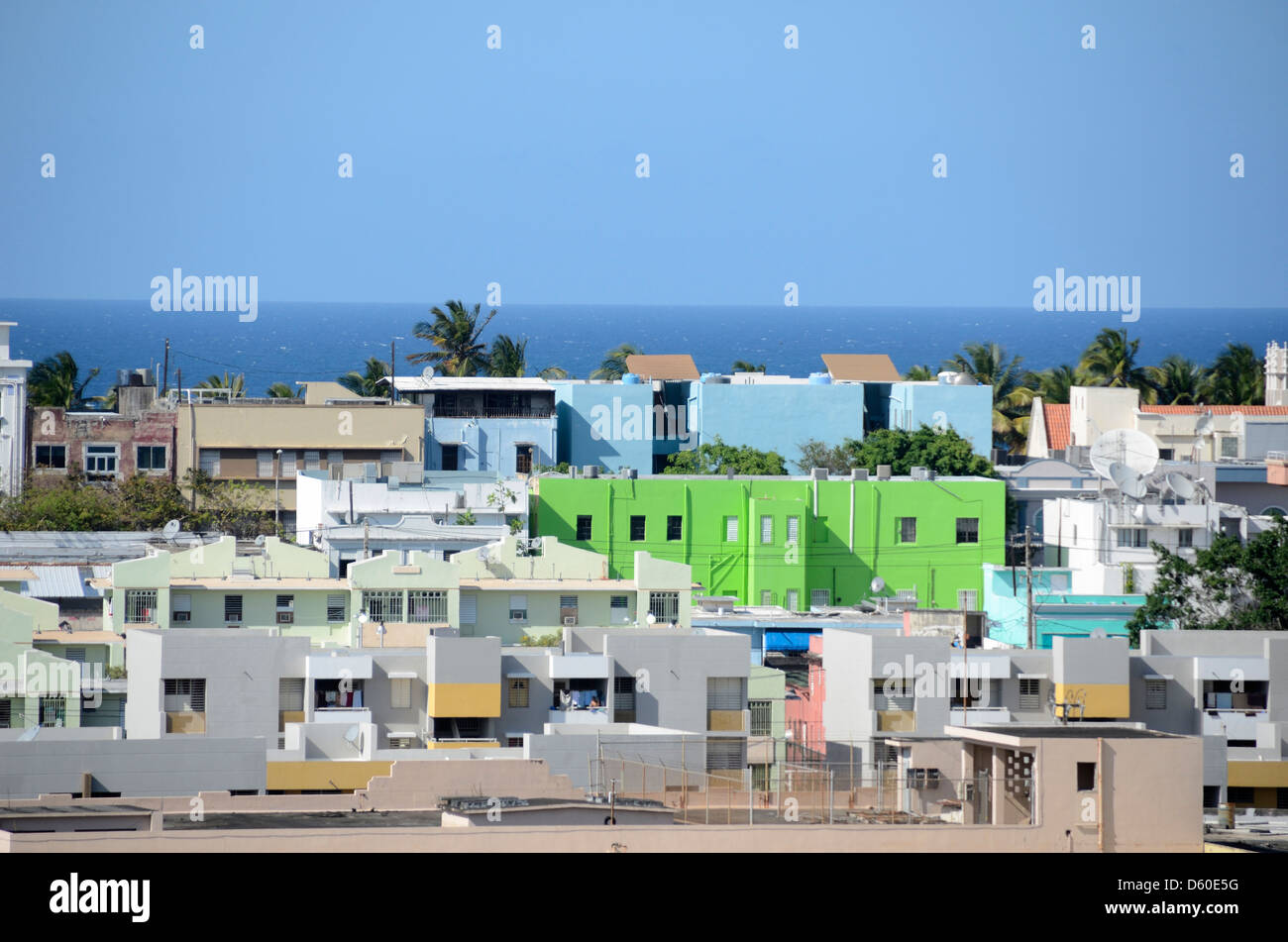 Colorful buildings in Old San Juan, Puerto Rico Stock Photo - Alamy