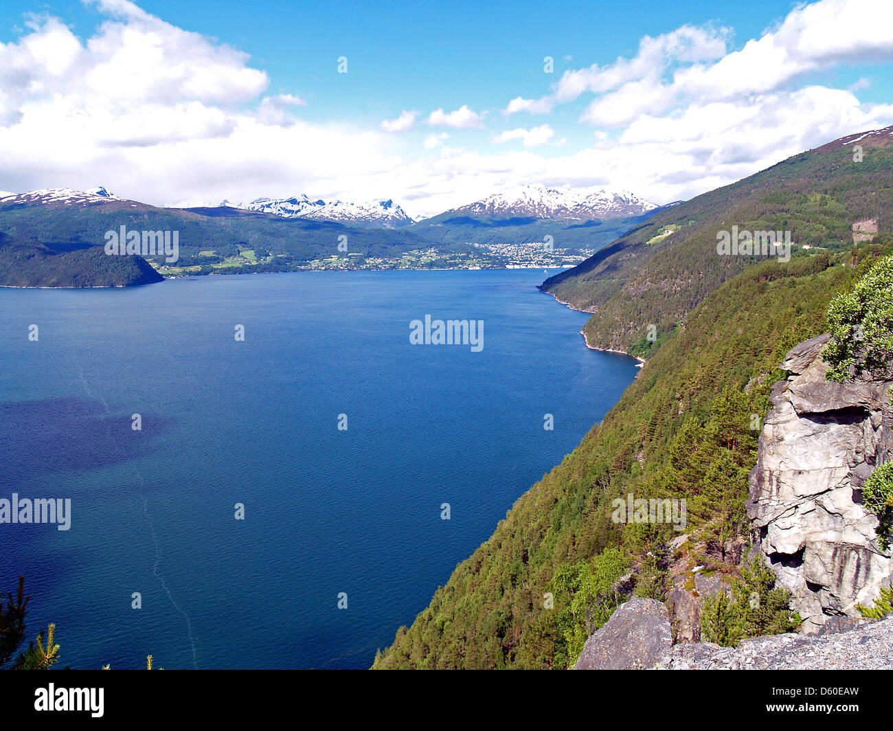 A view of the Geiranger Fjord,Norway Stock Photo - Alamy