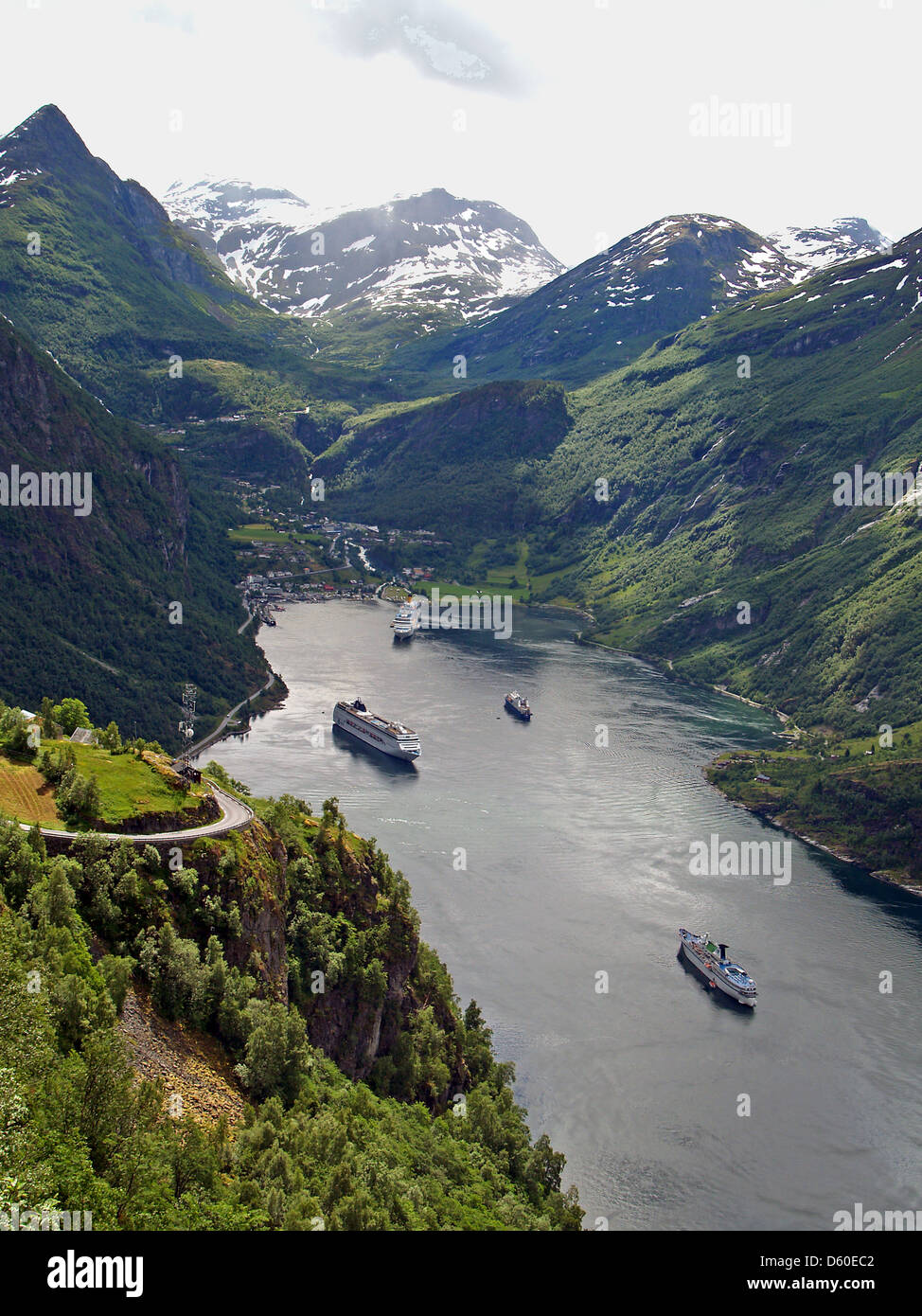 Geiranger road hi-res stock photography and images - Alamy