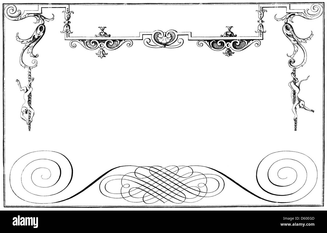 This image features a decorative border design, likely part of a larger ...