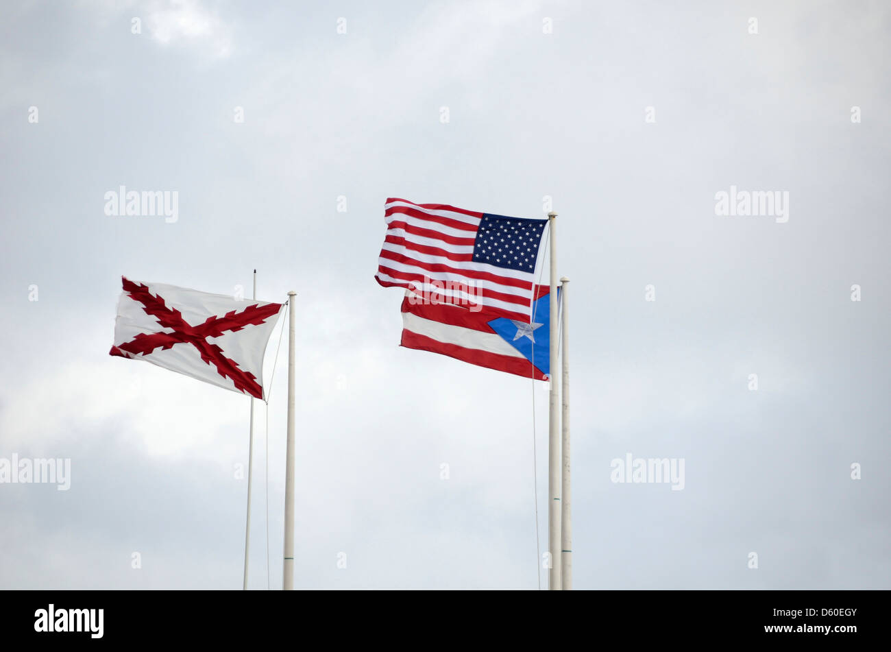 Flags at El Morro, San Juan National Historic Site, San Juan, Puerto ...