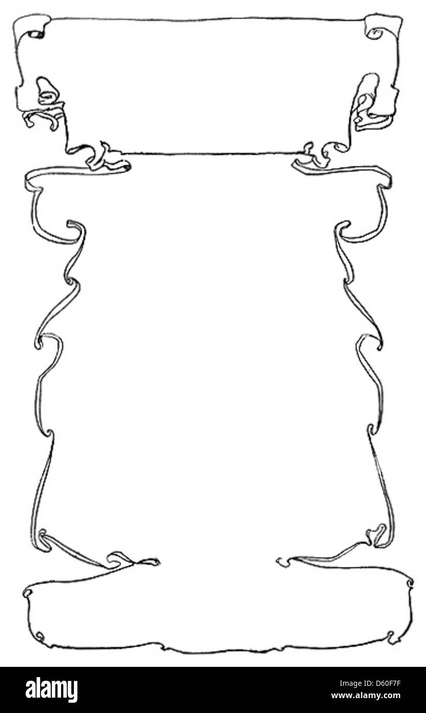 A decorative illustration featuring a border design, often used in ...