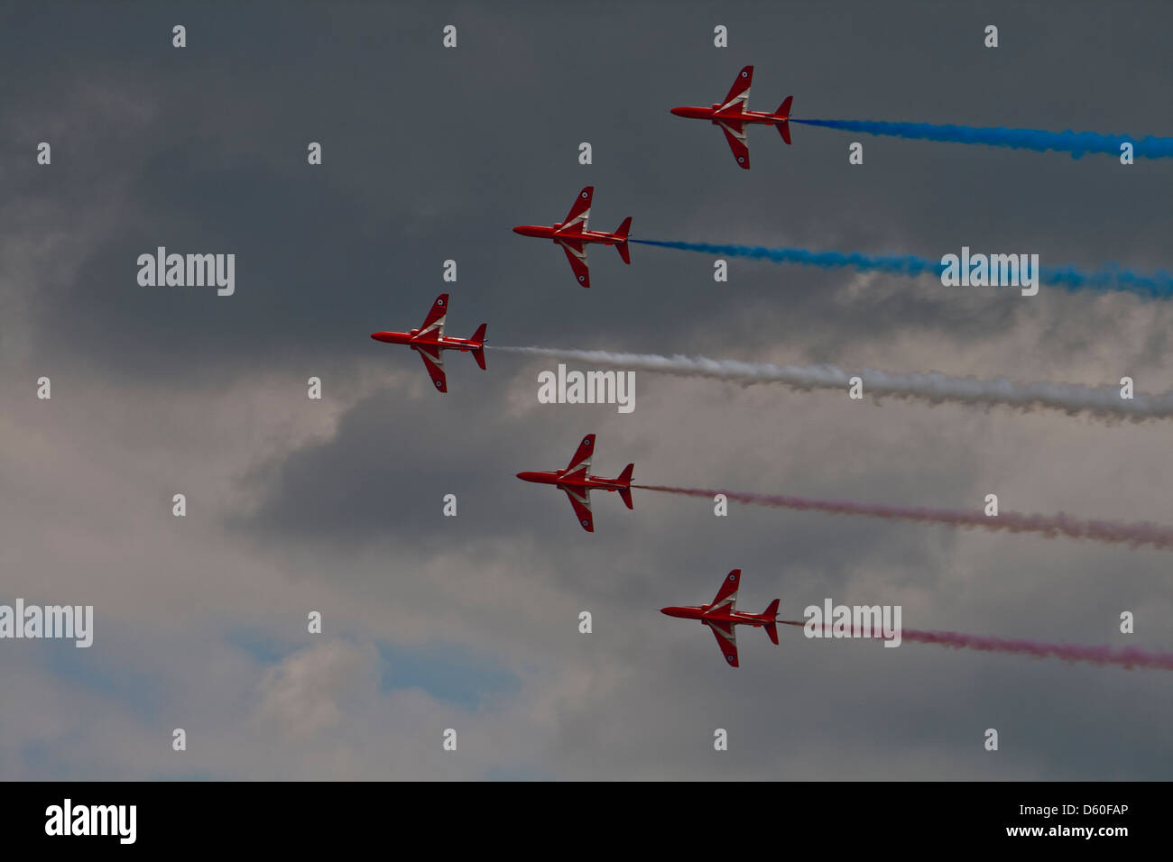 Red Arrows Display Team at Waddington 2011 Stock Photo - Alamy