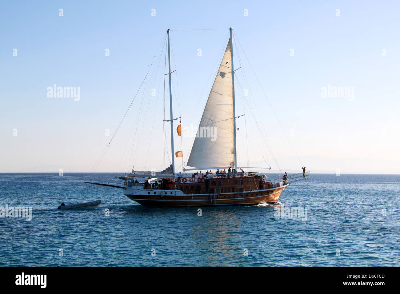 Beautiful sailing ship in the Red Sea Stock Photo - Alamy