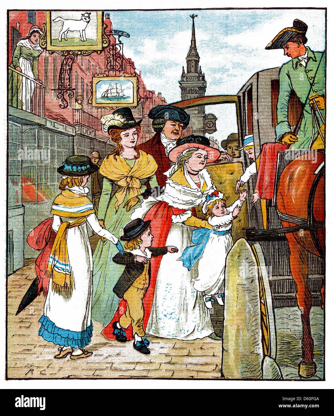 An illustration from Randolph Caldecott's collection, page 0060 ...