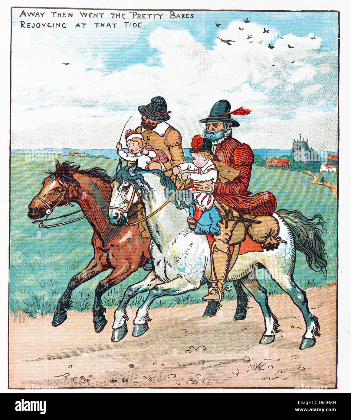 This page from the Randolph Caldecott collection showcases an ...