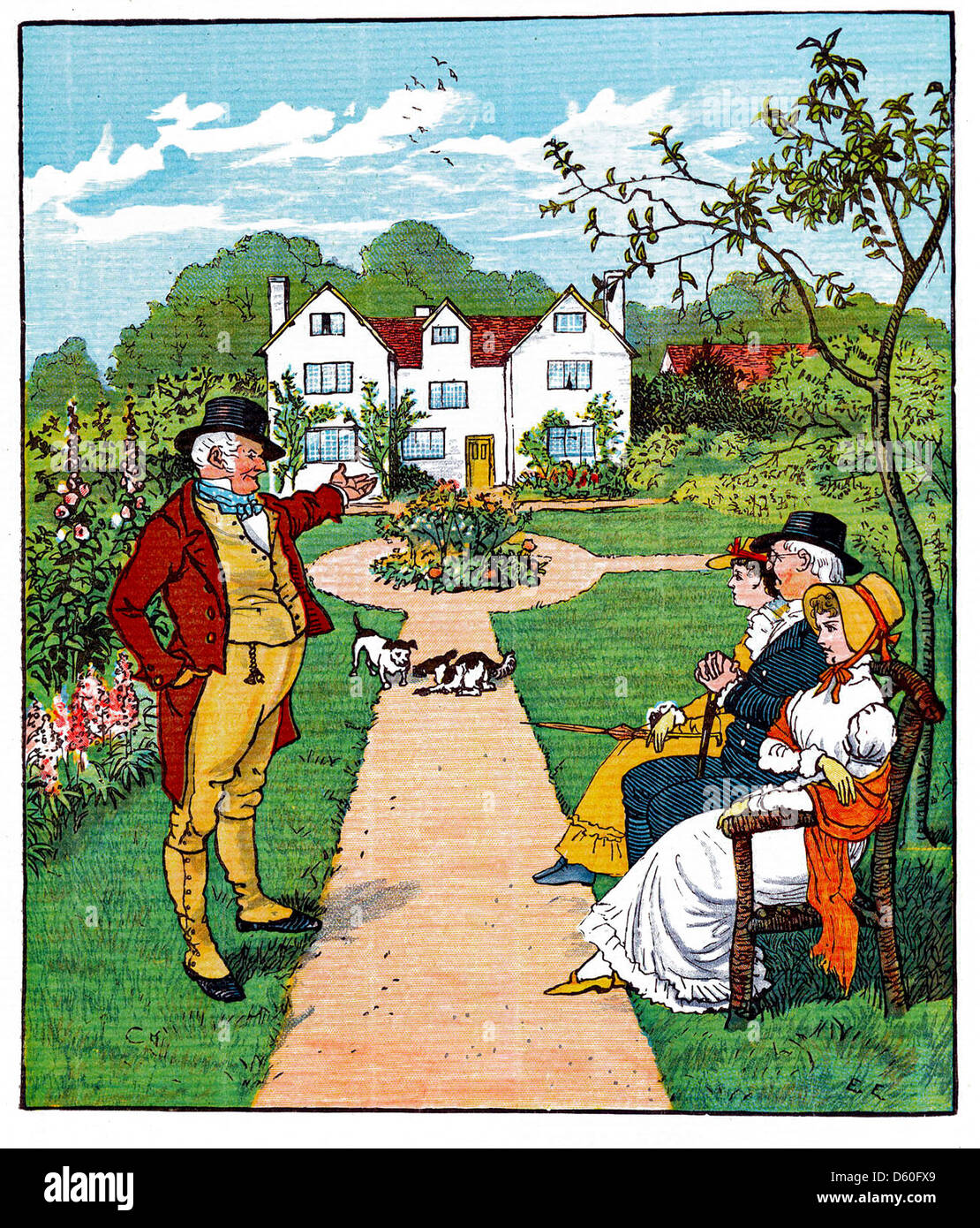 An illustration from the Randolph Caldecott Collection, page 0022 ...