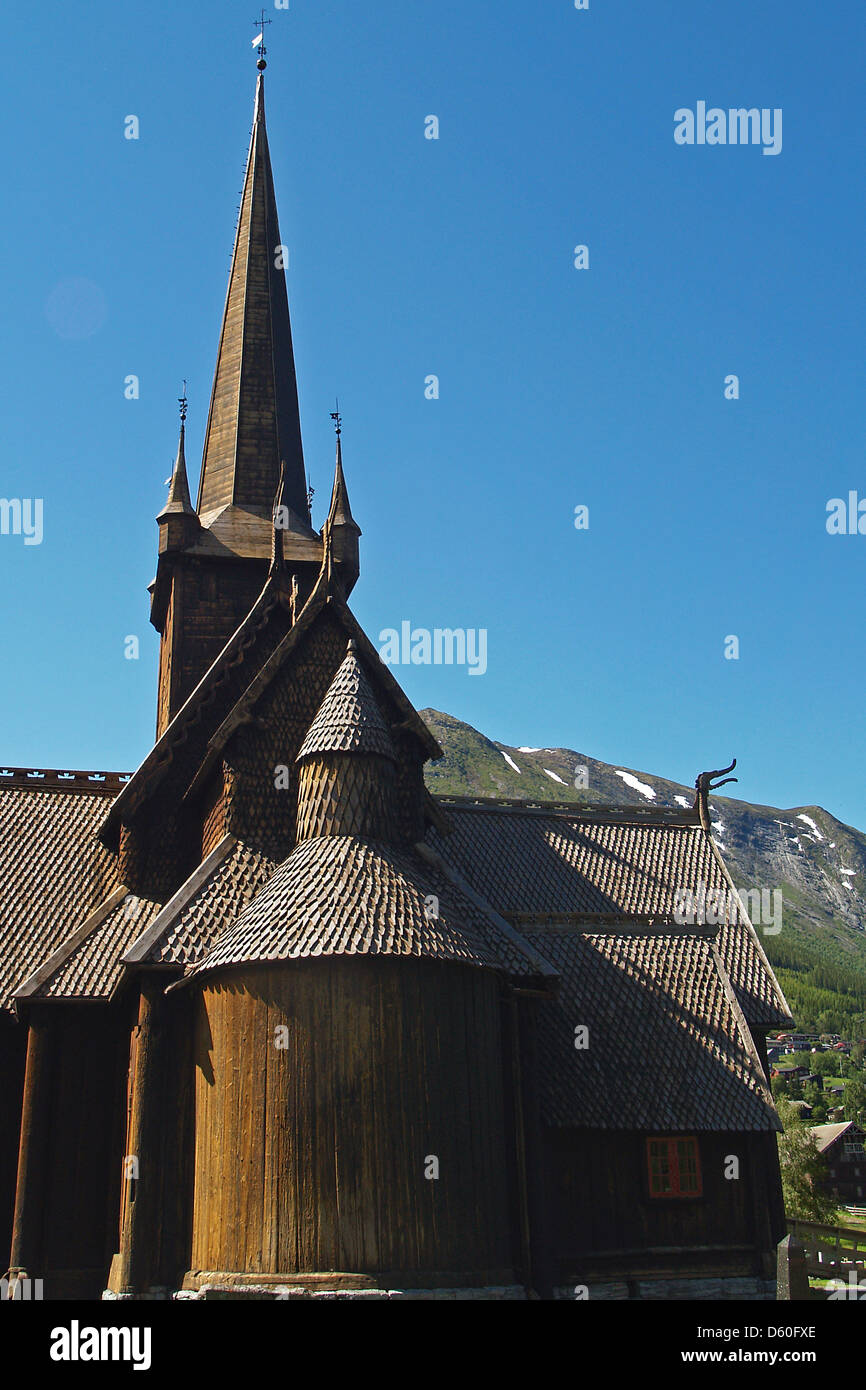 Lom stave church hi-res stock photography and images - Alamy