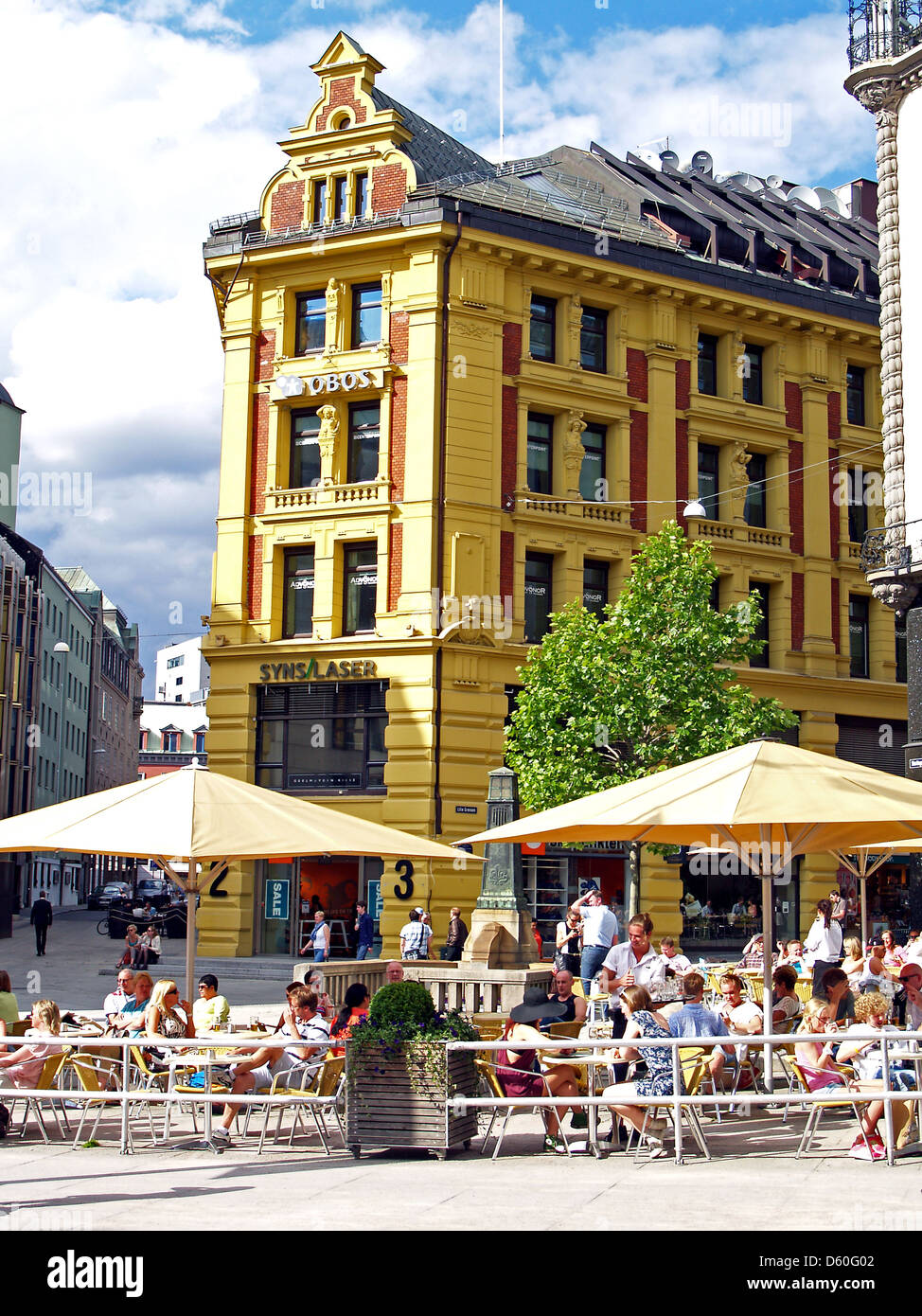 The Neoclassical buildings along Karl Johans Gate, Oslo,Norway Stock ...