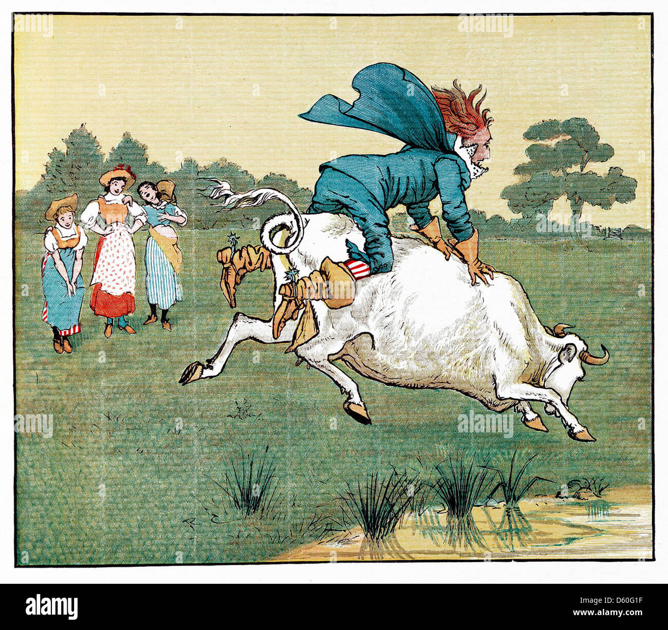 This image features a page from the Randolph Caldecott collection ...