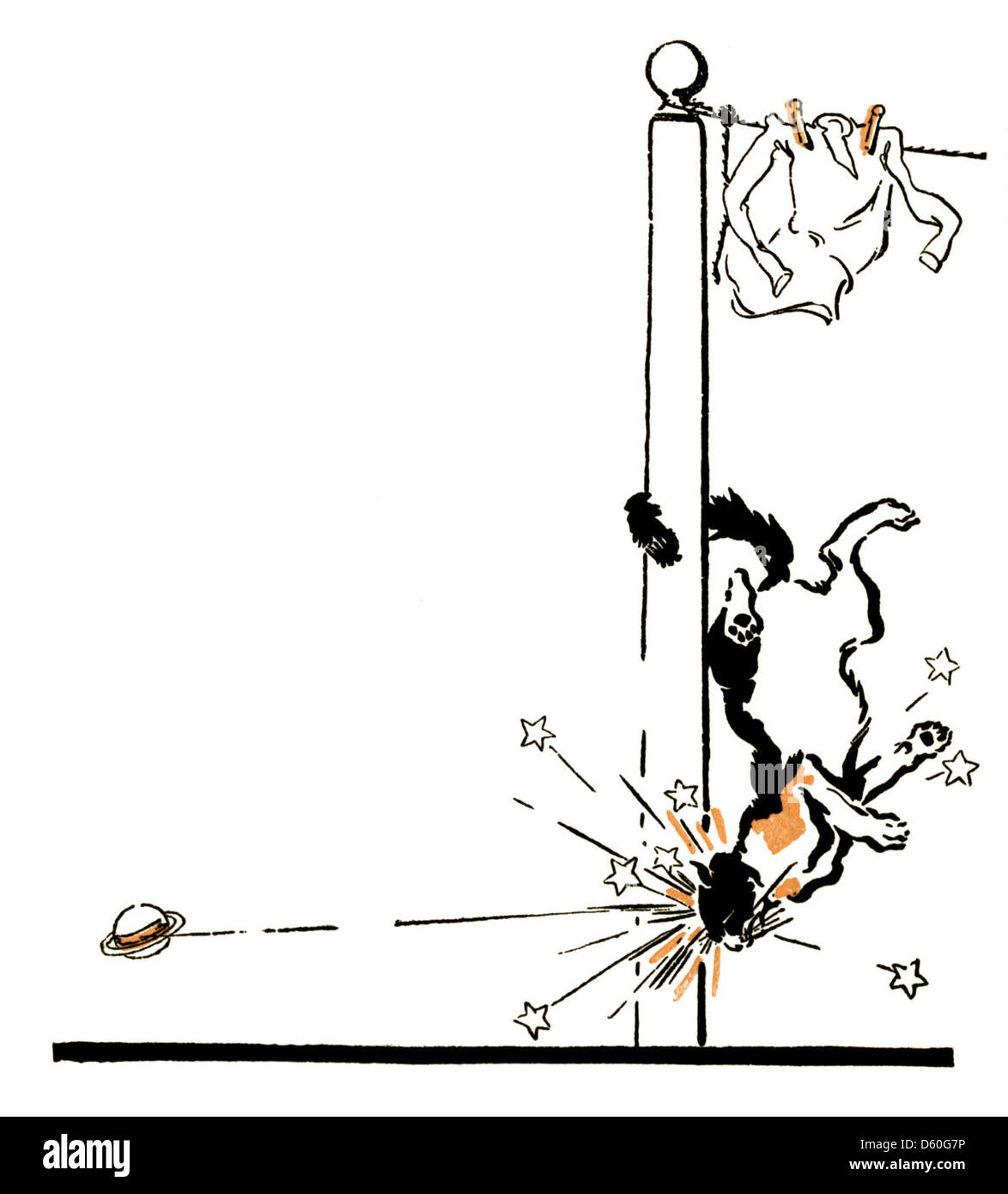 An illustration from the 1913 work *The Cat's Elegy*, depicting a ...