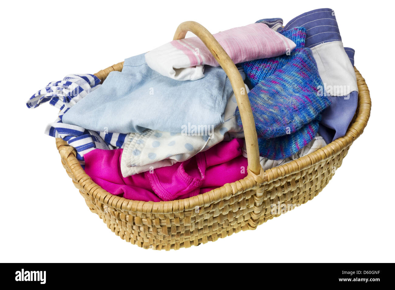 Woven basket laundry hi-res stock photography and images - Alamy