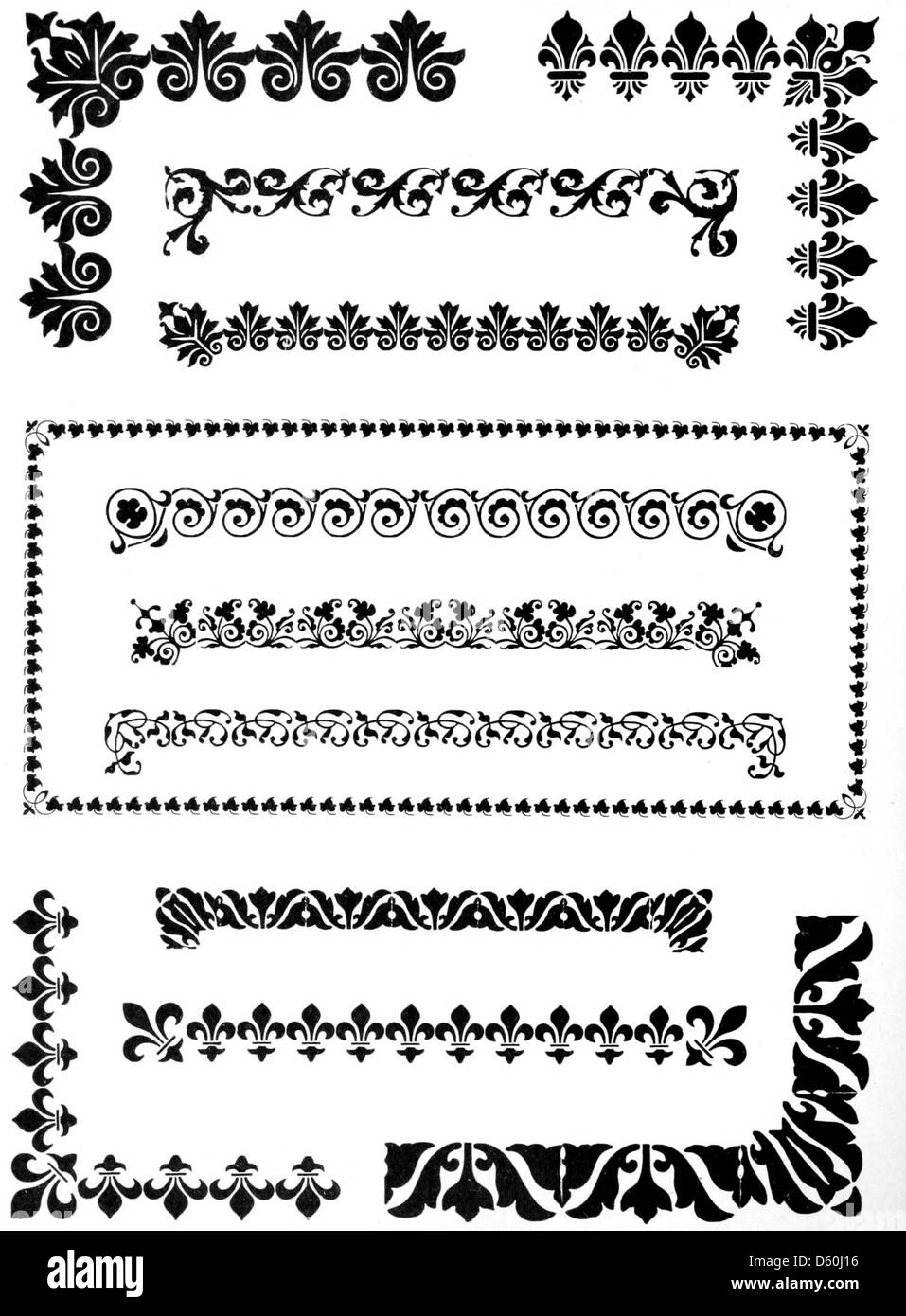 An illustration from 'Desk Book of Type Specimens, Borders, Ornaments ...