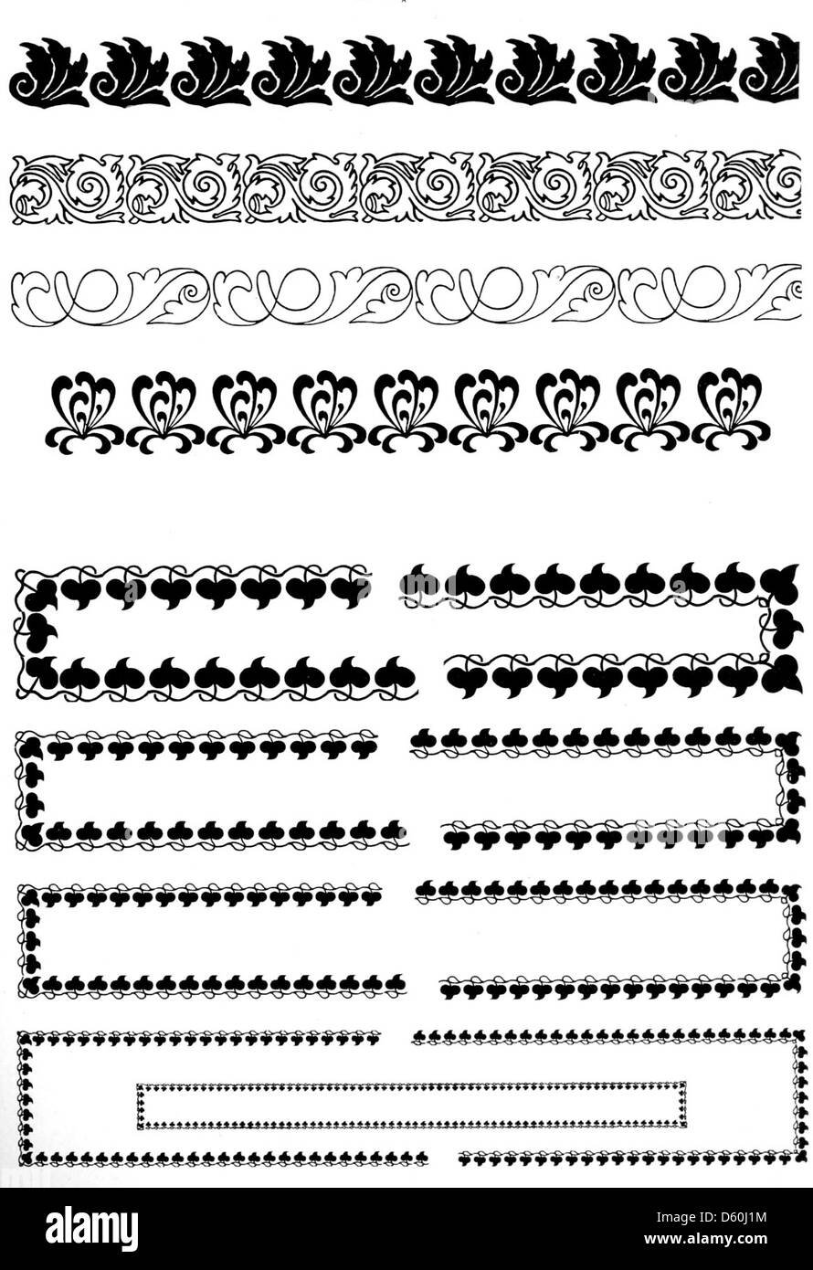 An illustration from the 1900 Desk Book of Type Specimens, showcasing a ...