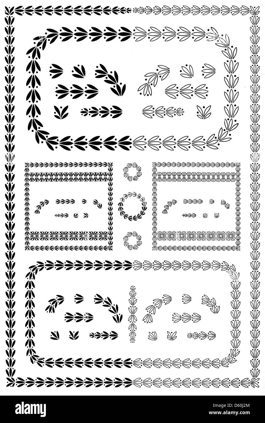 This 1900 catalogue features various type specimens, borders, ornaments ...