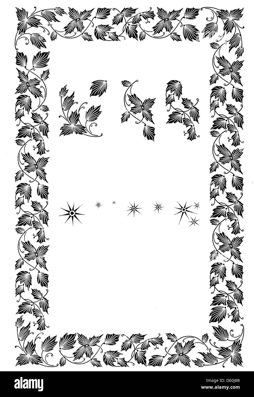 This 1900 catalog features a variety of type specimens, borders, brass ...