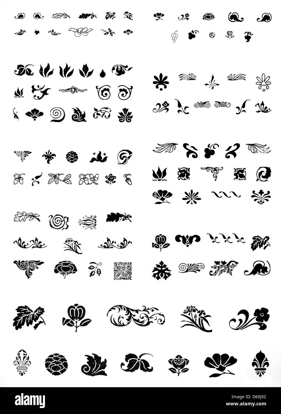 An image from the 'Desk Book of Type Specimens' (1900), showcasing a ...