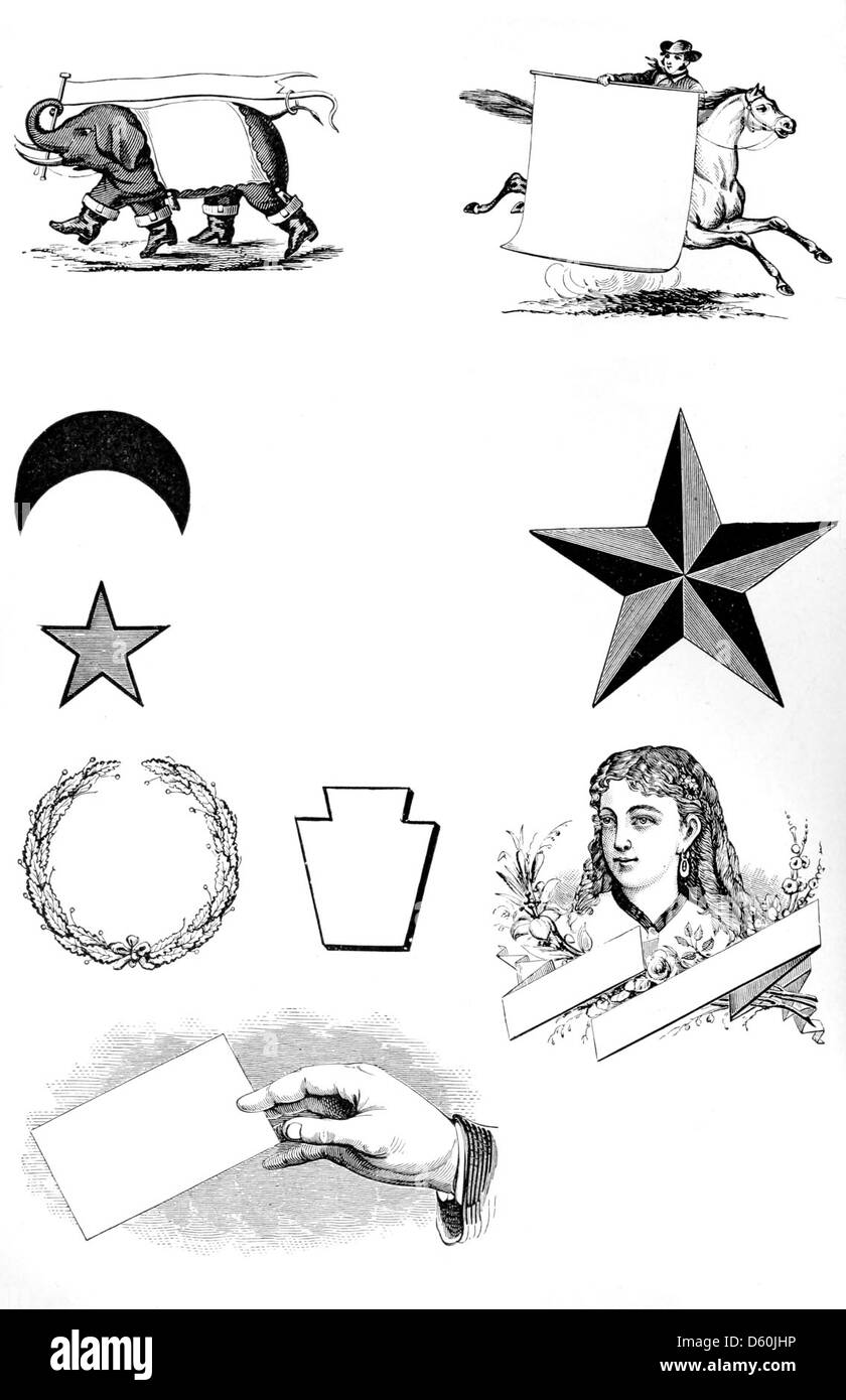 An image of a page from a 1900 printing catalog showcasing various type ...