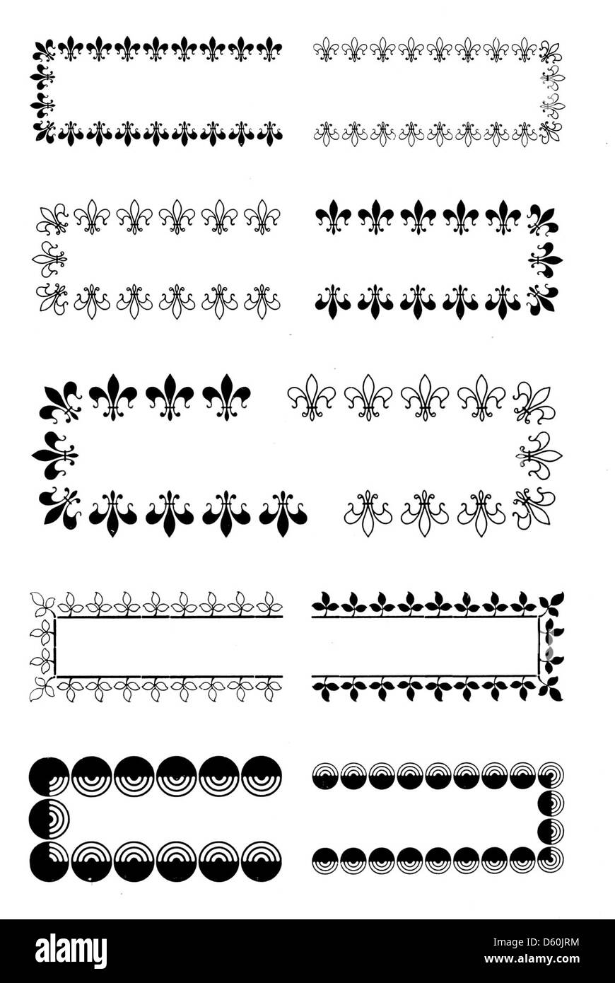 A 1897 catalogue displaying various specimens of type, borders ...