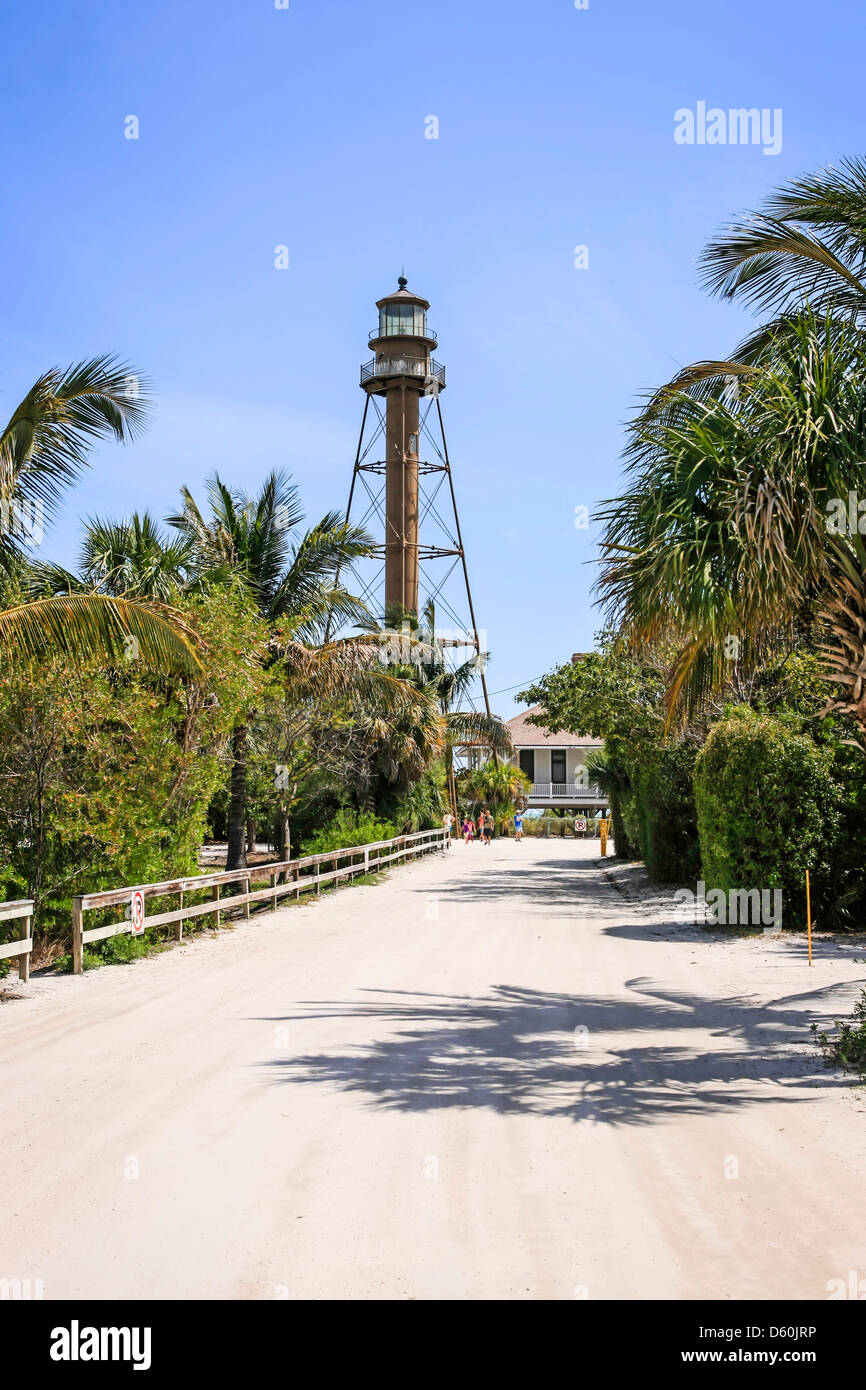 Sanibel Island Lighthouse nr Fort Myers in Florida Stock Photo - Alamy