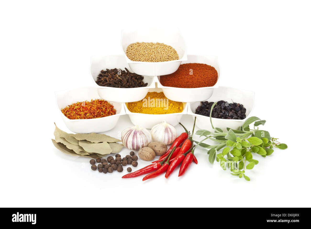 Variety of different spices Stock Photo - Alamy