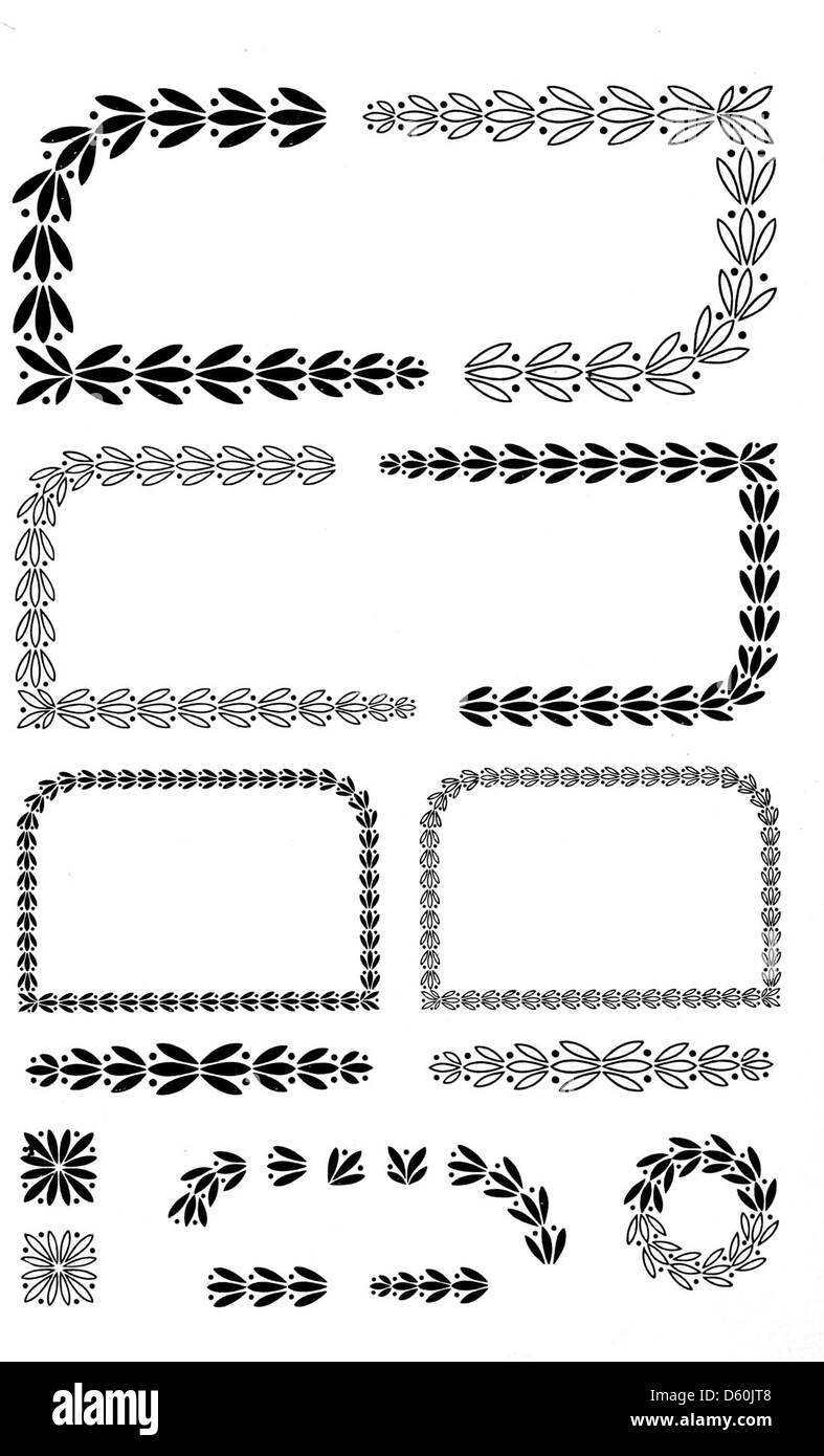 This 1897 catalogue showcases various types, borders, ornaments, brass ...