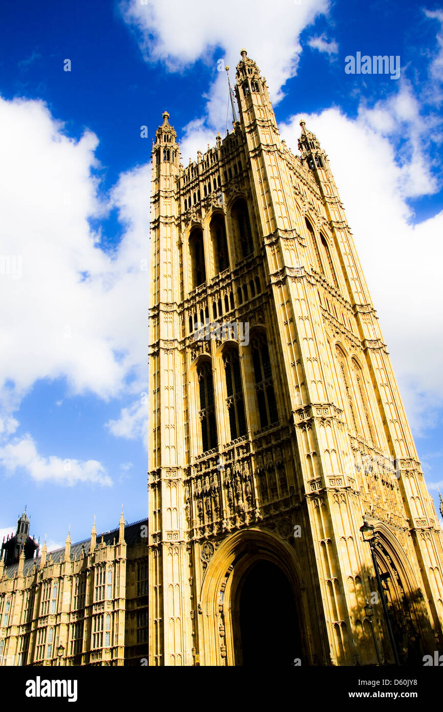 Victoria Tower Palace of Westminster London Stock Photo - Alamy