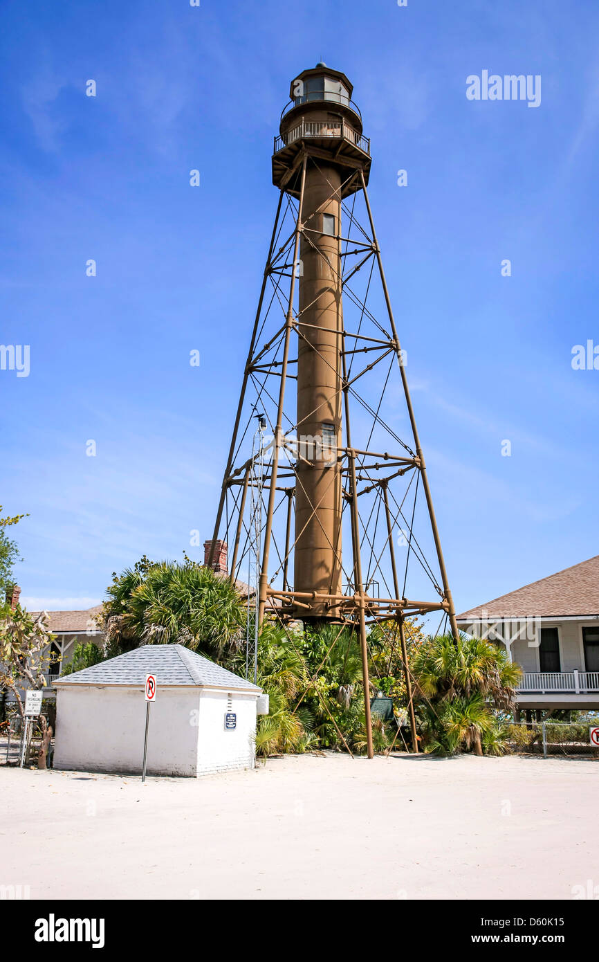 Sanibel Island Lighthouse nr Fort Myers in Florida Stock Photo - Alamy