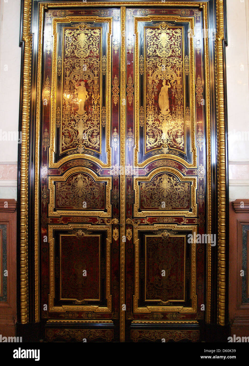 Interior doors in the Hermitage Museum, Saint Petersburg Stock Photo ...