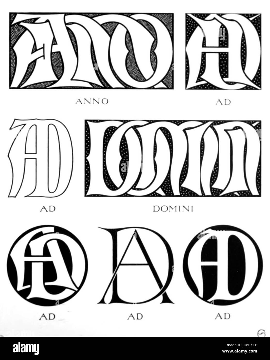 This 1906 publication features examples of monograms and ciphers ...