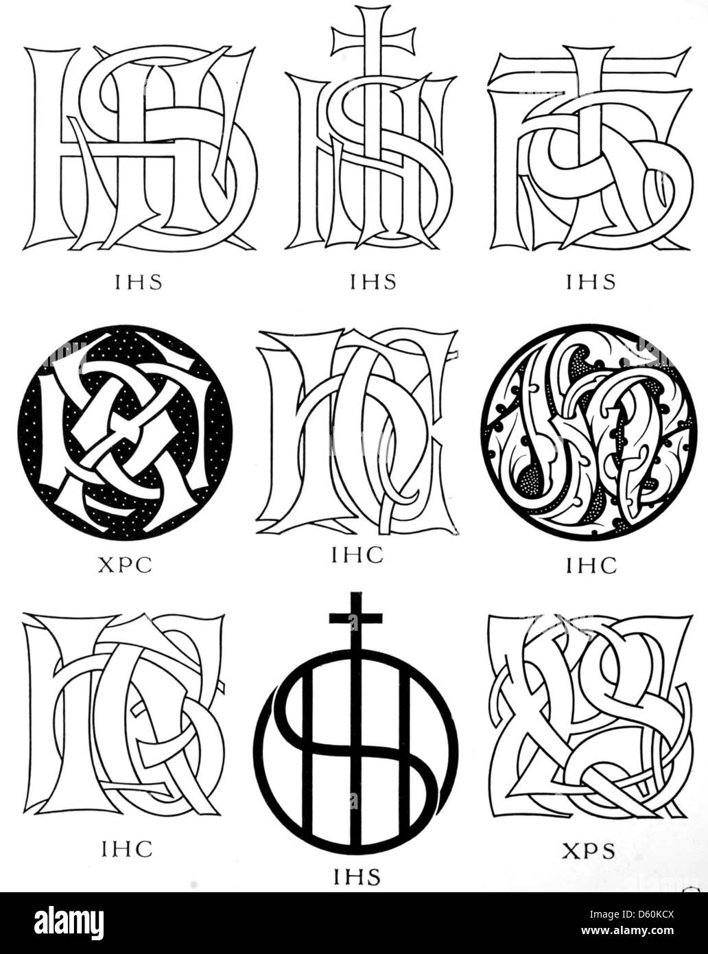 Monograms ciphers 1906 hi-res stock photography and images - Alamy