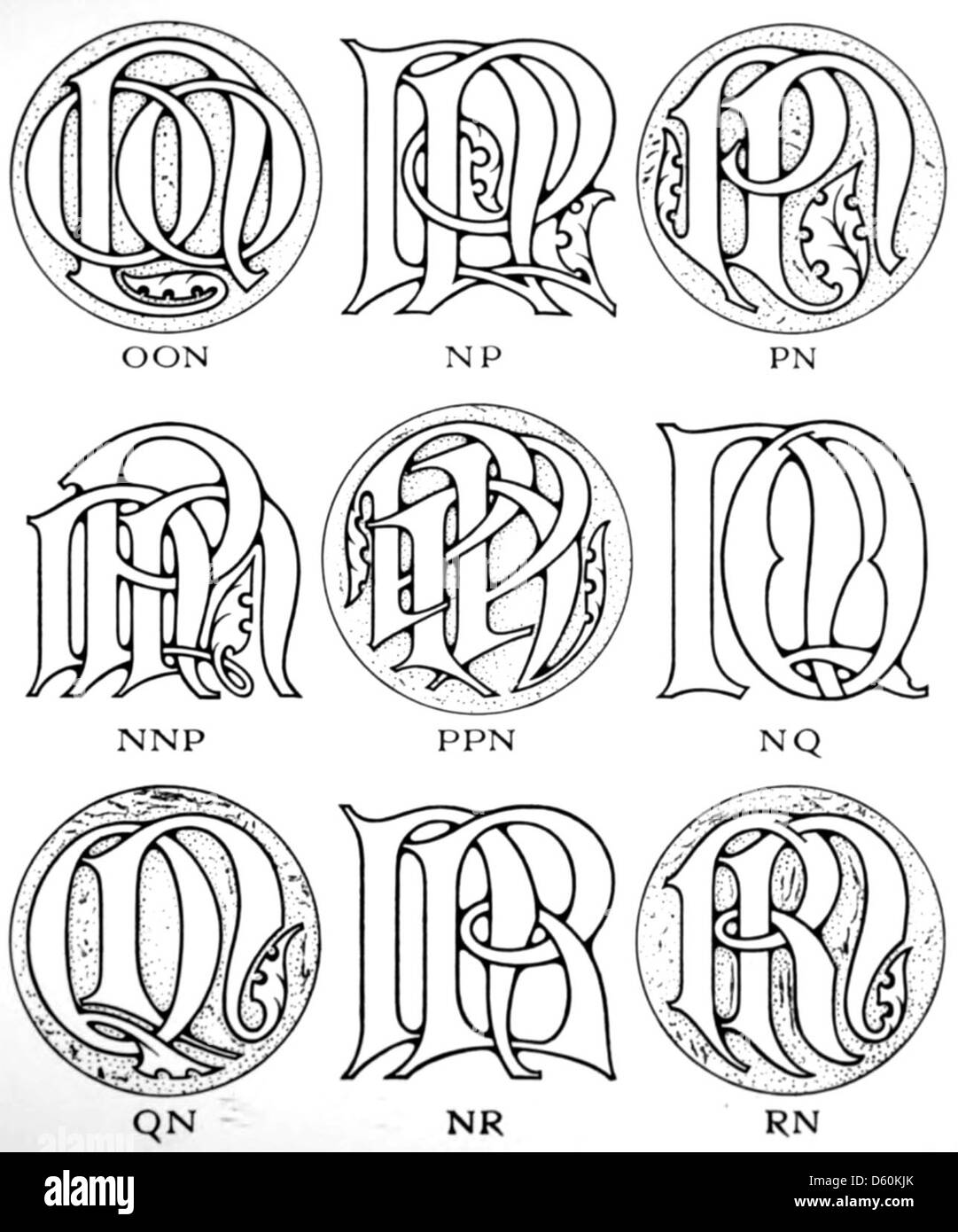 Monograms Ciphers 1906 High Resolution Stock Photography and Images - Alamy