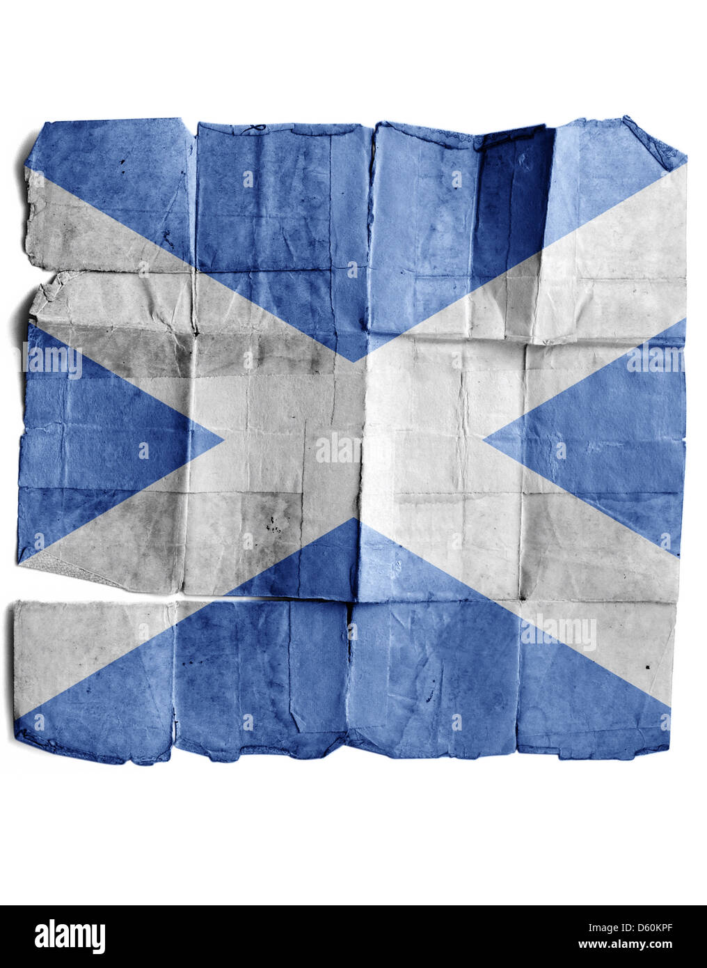 Scotland flag on old paper Stock Photo - Alamy