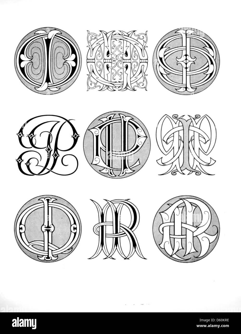 Monograms Ciphers 1906 High Resolution Stock Photography and Images - Alamy