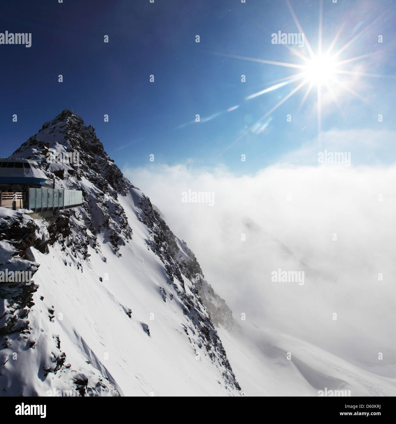top of alps in sky Stock Photo - Alamy