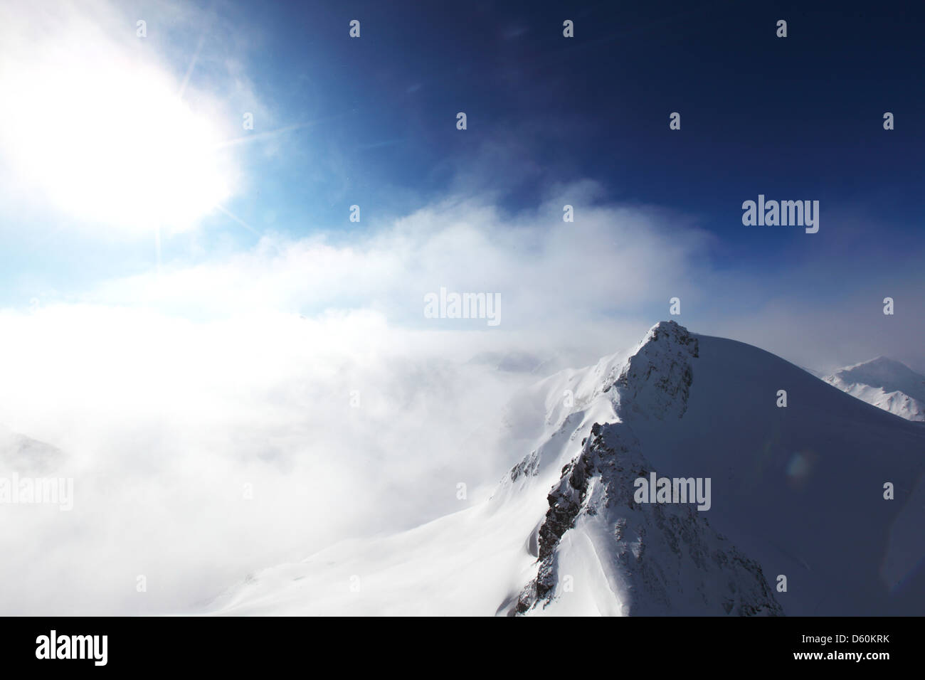 top of alps in sky Stock Photo - Alamy