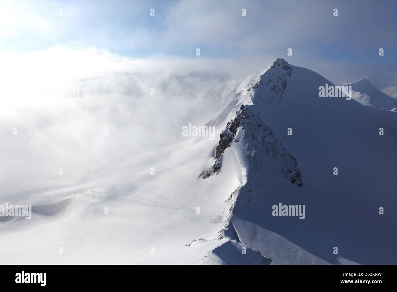 top of alps in sky Stock Photo - Alamy