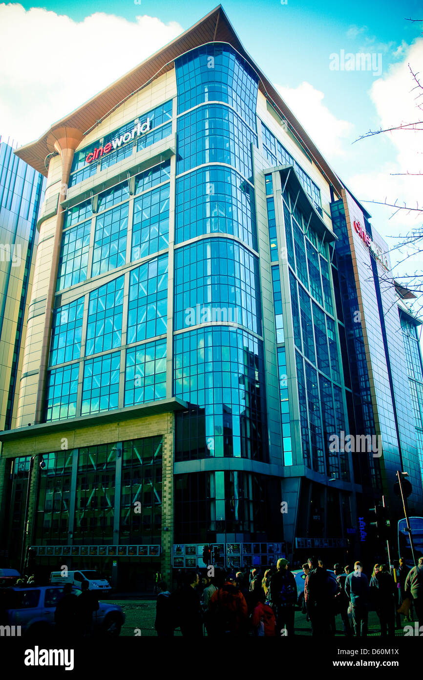 Cineworld multiplex cinema Glasgow. World's tallest cinema and busiest ...