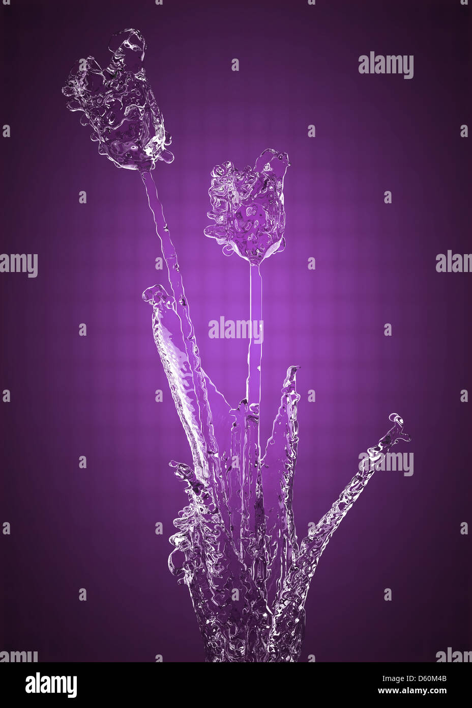 Flower of ice Stock Photo - Alamy