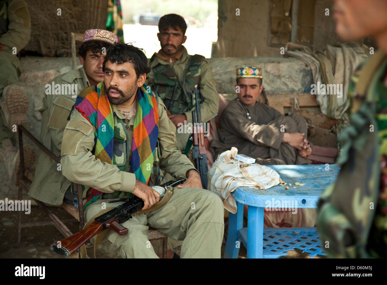 Afghan Local Police arrive with US Marine Special Operations forces to ...