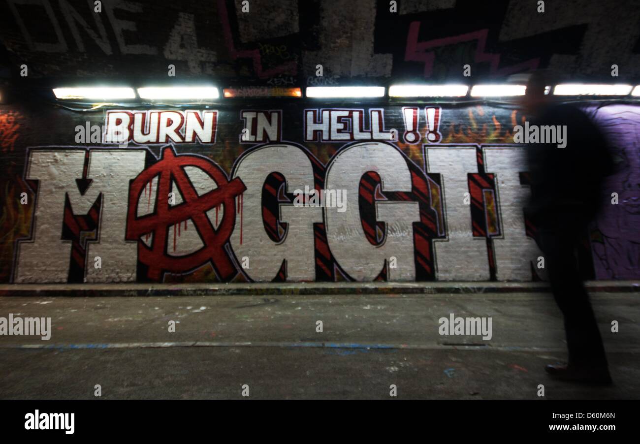 Thatcher graffiti hi-res stock photography and images - Alamy