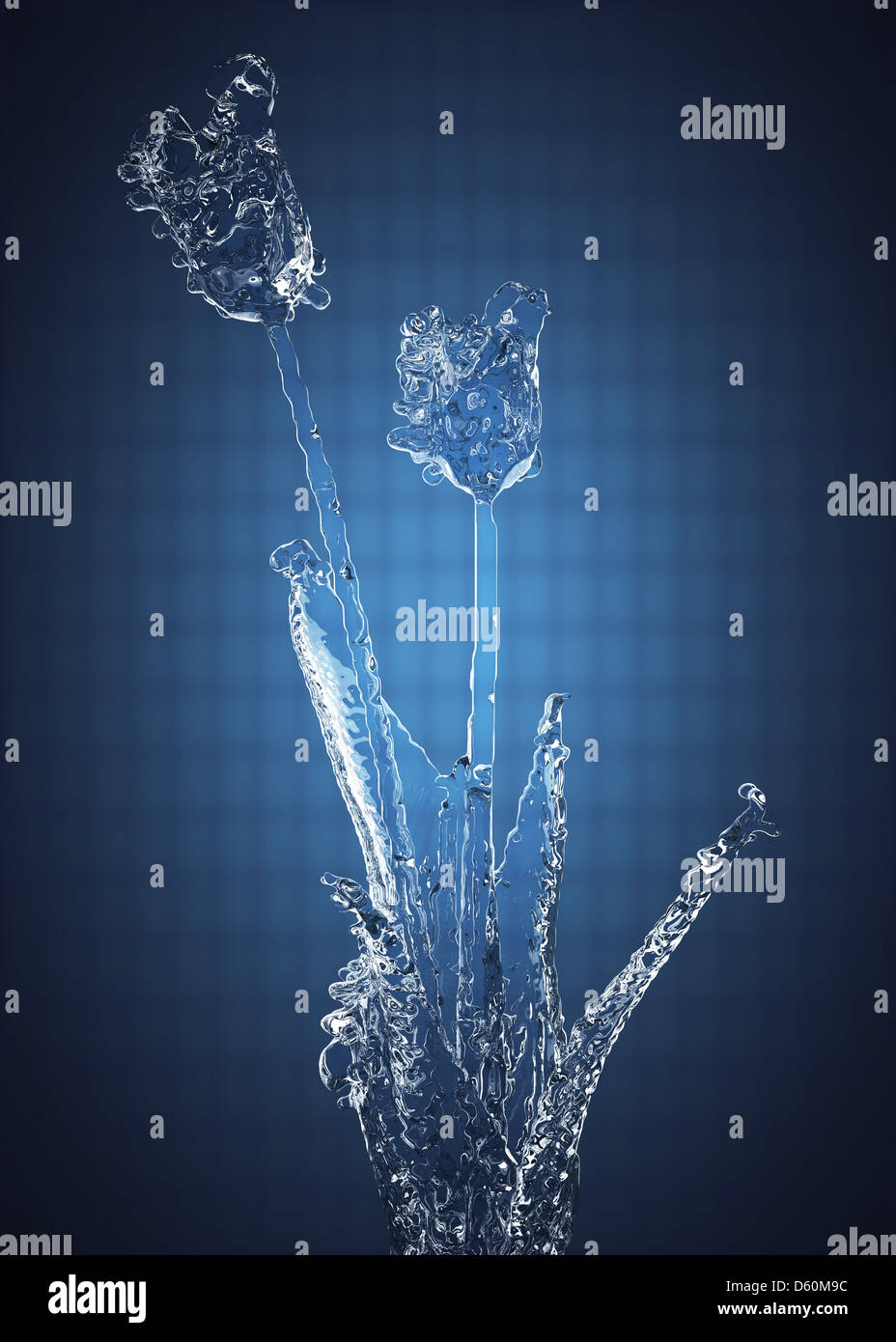 Flower of ice Stock Photo - Alamy
