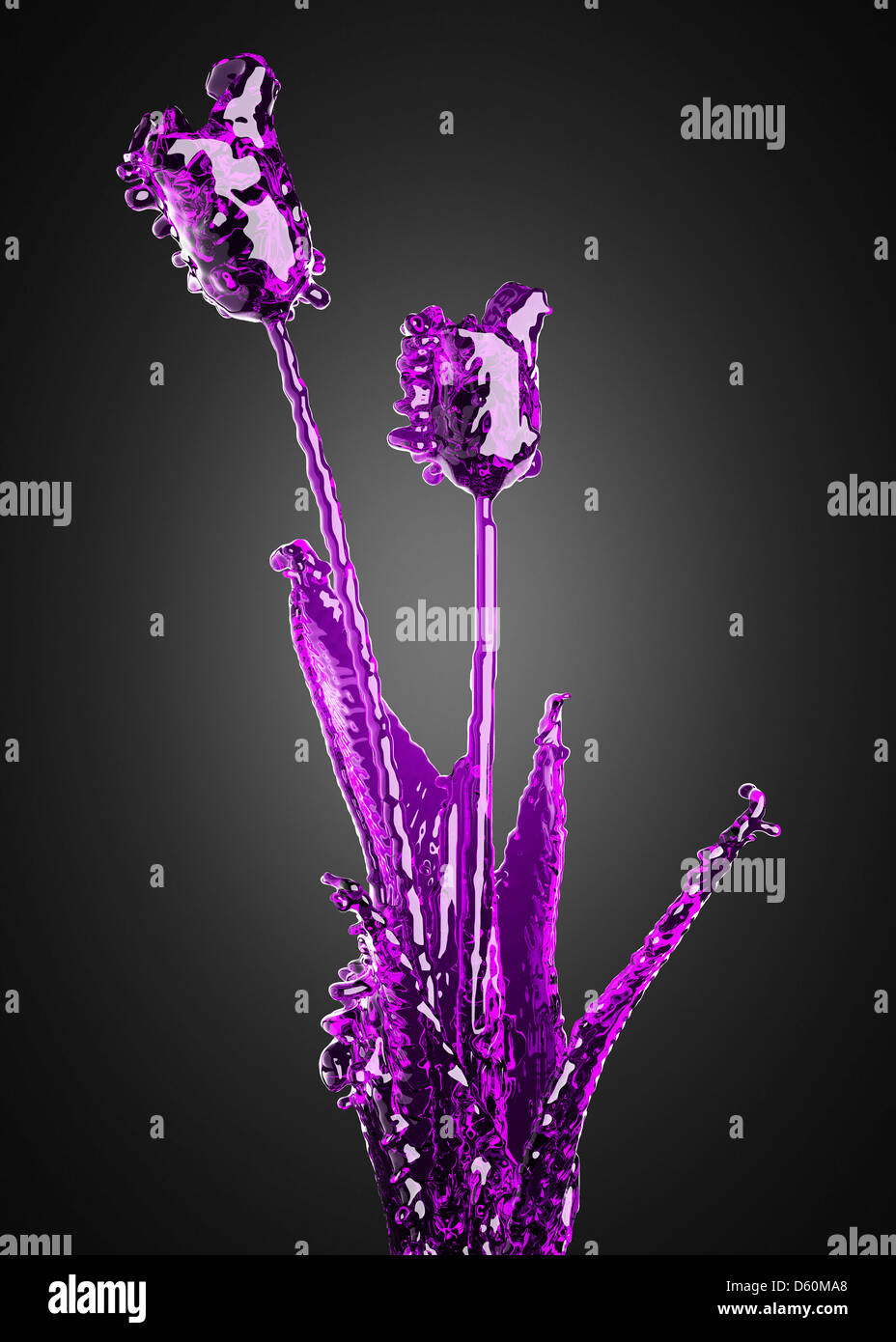 Flower of glass Stock Photo - Alamy