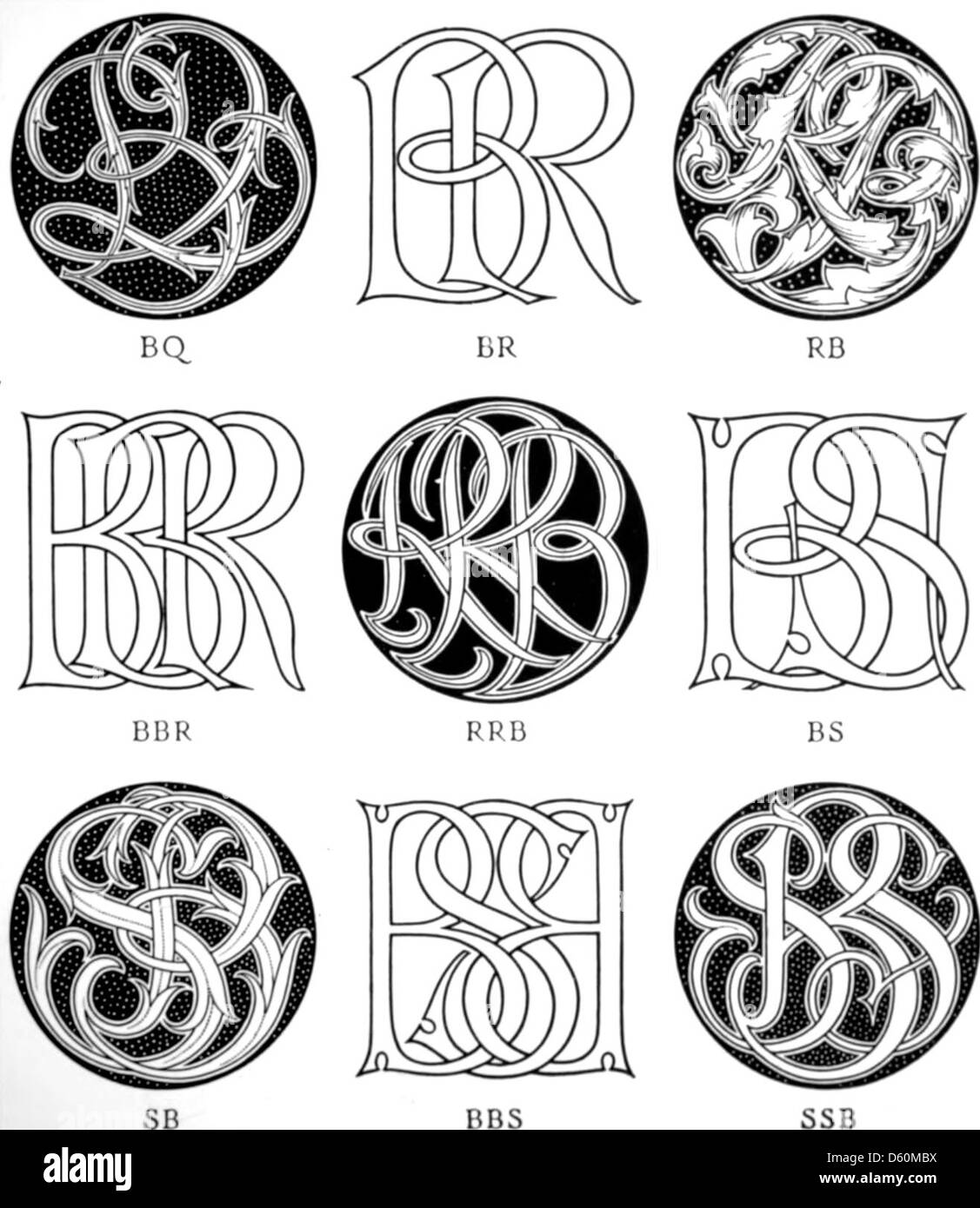 A further exploration of monograms and ciphers from a 1906 typography ...