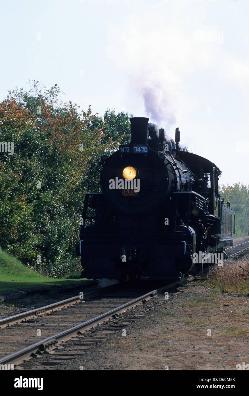 Elk281-1424v New Hampshire, North Conway, Conway Scenic Railroad, steam ...
